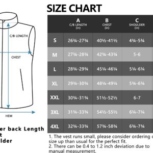 Little Donkey Andy Men's Lightweight Softshell Vest, Windproof Sleeveless Jacket for Travel Hiking Running Golf Blue XL