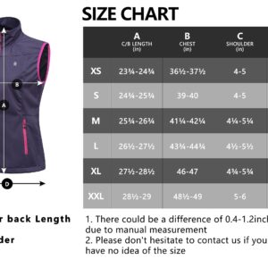 Little Donkey Andy Women's Lightweight Softshell Vest, Windproof Sleeveless Jacket for Running Hiking Travel, Purple S