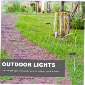 DOITOOL Fiber-Optic Lights Led Street Lights Outdoor Solar Garden Lights Solar Pathway Lights Solar Lights for Outside Garden Street Lights Insert into The Ground Fiber Optic Light