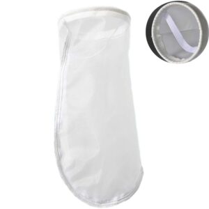 nylon mesh filter socks 7 inch ring 150 micron 16 inch long nmo aquarium filter bags -1pack (150 micron 7" x 16")