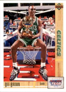 basketball nba 1991-92 upper deck #37 dee brown #37 art nm celtics