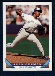 baseball mlb 1993 topps #75 juan guzman #75 nm blue jays