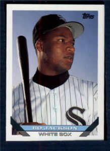 baseball mlb 1993 topps #400 bo jackson #400 nm white sox