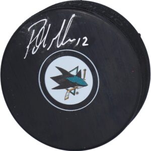 Patrick Marleau San Jose Sharks Autographed Hockey Puck - Autographed NHL Pucks