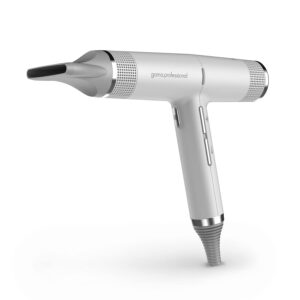 gama italy professional hair dryer - iq perfetto lightweight, powerful pro salon blow with diffuser & 2 concentrator nozzle attachment tools (under 1lb)