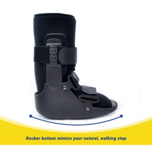 Brace Direct CAM Fracture Walking Boot Short - Complete Recovery, Protection and Healing Boot for Toe, Foot or Ankle Fractures, Sprains and Injuries DOCTOR RECOMMENDED BOOT