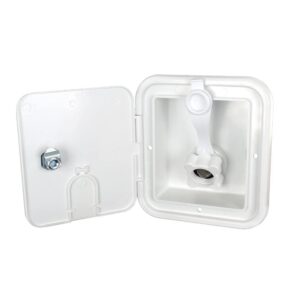 thetford rv camper city water hatch with plastic check valve polar white pn 94226