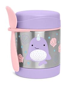 skip hop insulated baby food jar, zoo, narwhal