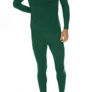 Thermajohn Long Johns Thermal Underwear for Men Fleece Lined Base Layer Set for Cold Weather (X-Large, Hunter Green)