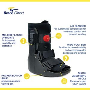 Brace Direct Air CAM Walker Fracture Orthopedic Boot Short - Complete Medical Recovery, Protection, Healing and Boot - Toe Foot or Ankle Injuries, Fractures, Sprains