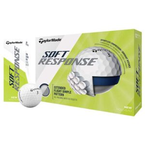 TaylorMade Soft Response Golf Ball, White, Dozen , Large