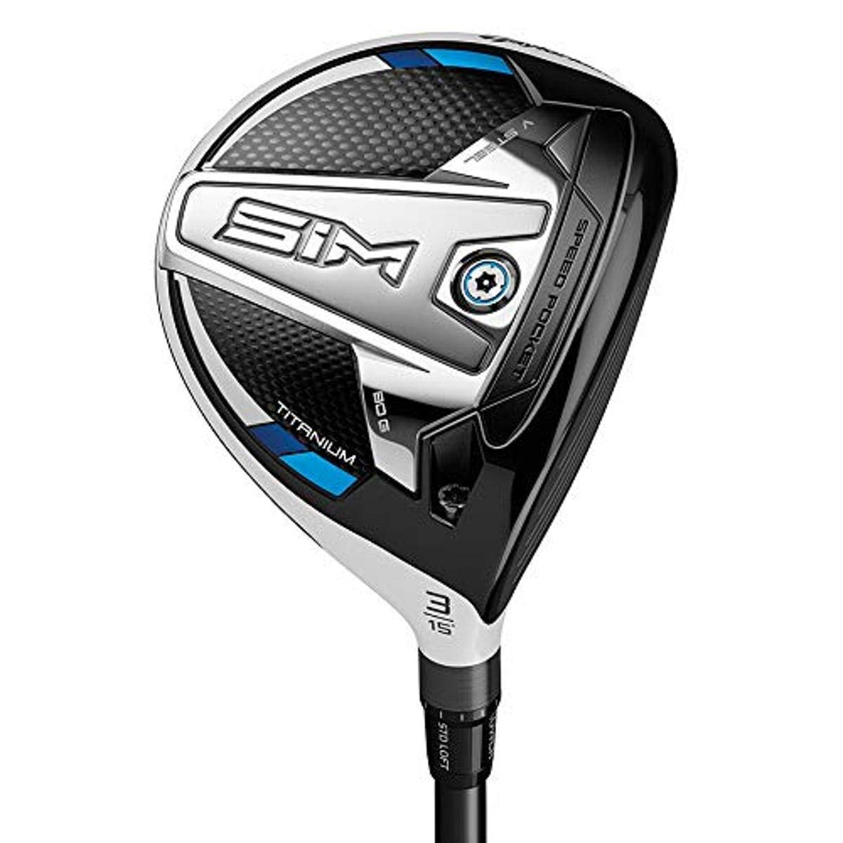 Taylormade SIM Titanium Fairway, 3, 15 Degree Loft, Left Hand, Regular Flex