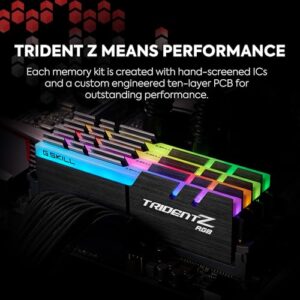 G.SKILL Trident Z RGB Series (Intel XMP) DDR4 RAM 16GB (2x8GB) 4000MT/s CL18-22-22-42 1.35V Desktop Computer Memory UDIMM (F4-4000C18D-16GTZRB)