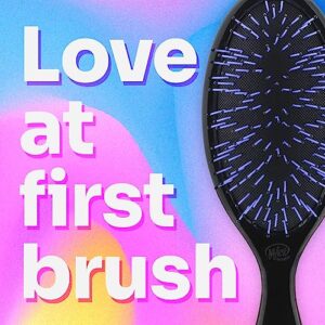 Wet Brush Thick Hair Detangling Brush, Black - Ultra-Soft IntelliFlex Bristles Glide Through Tangles With Ease - Pain-Free Detangler for All Hair Types, Wet & Dry Hair