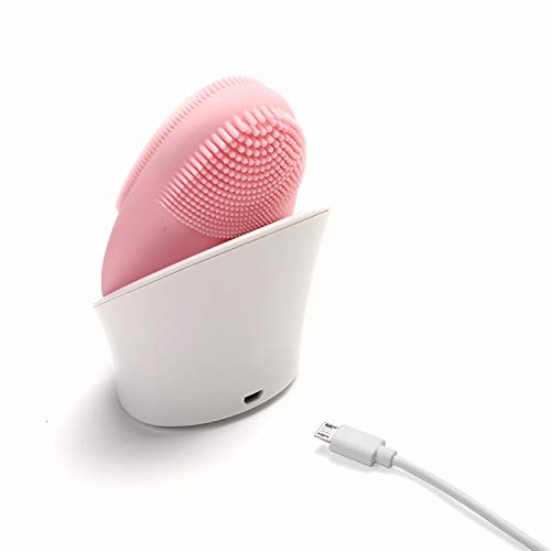 Sonic Facial Cleansing Brush, Waterproof Electric Face Cleansing Brush Device for Deep Cleaning|Gentle Exfoliating|Massaging,Rechargeable,Yasmeen Skincare Co.