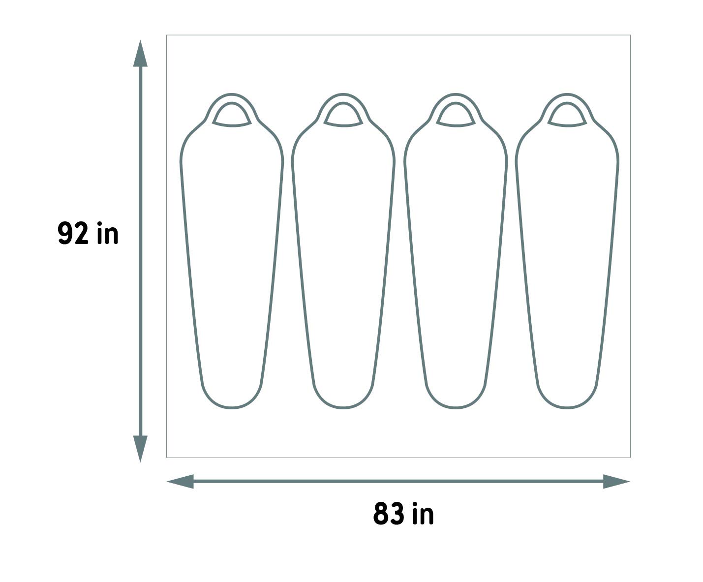 Kelty Wireless 4 Footprint, Lightweight, Water Resistant, Fitted Ground/Camping Tarp Footprint Wireless 4 Person Tent