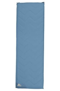 kelty galactic si sleeping pad, self inflating rectangular, plush, lightweight sleeping mattress for car camping, 8.4 r value, open cell foam