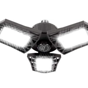 ANYPOWK LED Garage Light - 6000 Lumen 6500K Daylight 60W, Three Leaf Led Garage Ceiling Lights