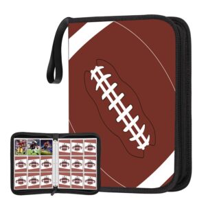 pokonboy 9-pocket football card binder, trading card holder with sleeves card collectors album hold up to 900 cards, fit for football cards baseball cards sport trading cards