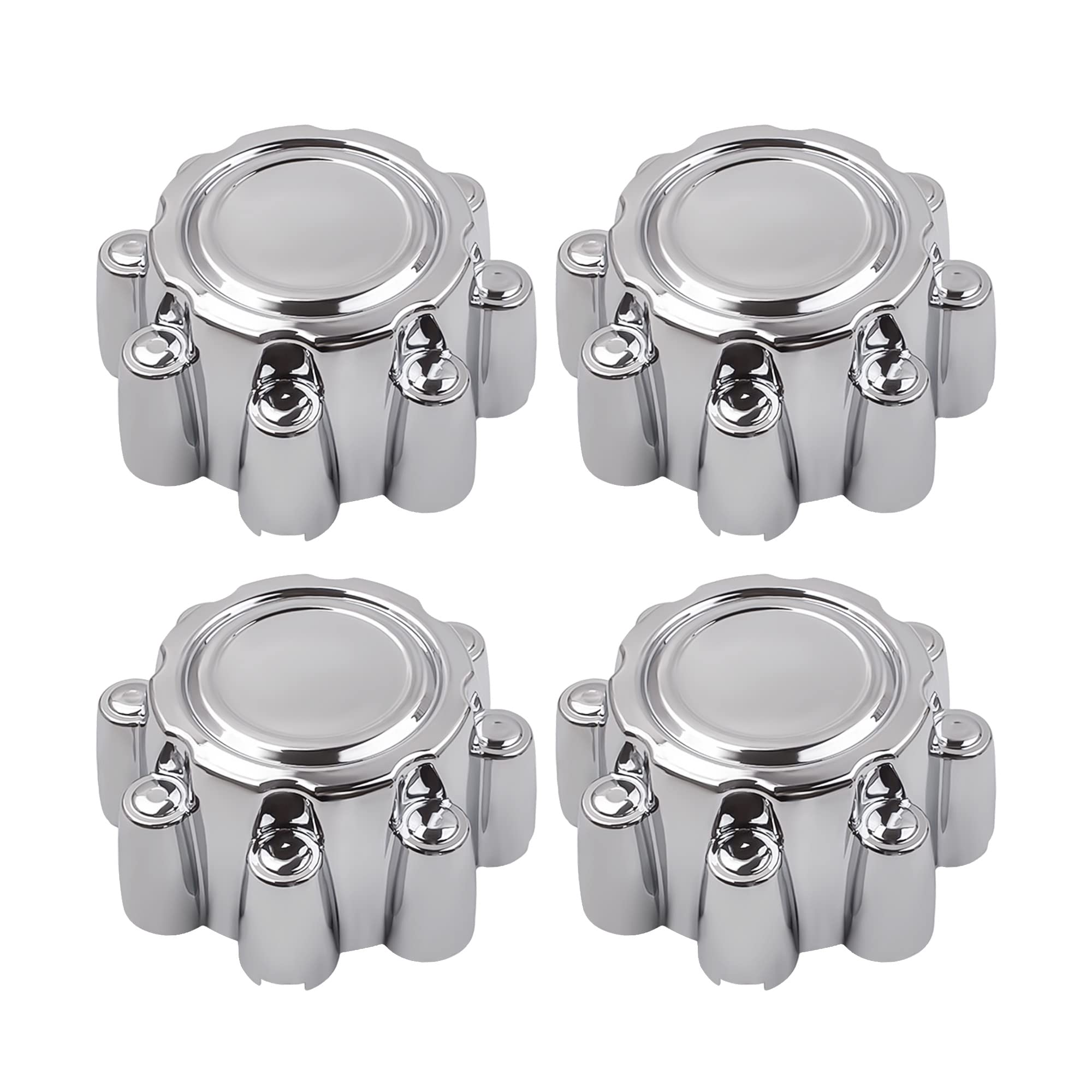 maXpeedingrods 4pcs Chrome Wheel Center Hub Caps 8 Lug for Ford F250 F350 Super Duty 1999 2000 2001 2002 2003 2004 2005 for Ford Excursion 2000-2005, 8.4 inch Cap for 16"& 18" Wheel Pickup 2-Door 5.4L