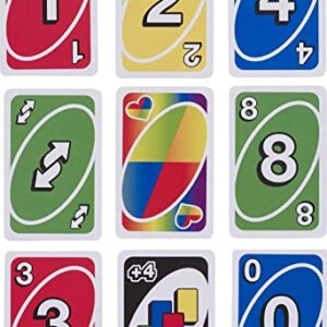 Mattel Games UNO Play with Pride Card Game with 112 Cards and Instructions, Great for Ages 7 Years Old & Up