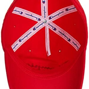 Champion unisex adult Ameritage Dad Adjustable Cap, Red, One Size US