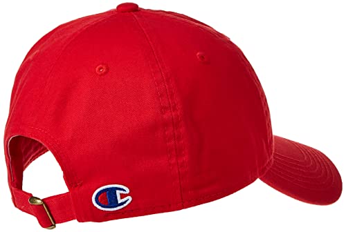 Champion unisex adult Ameritage Dad Adjustable Cap, Red, One Size US