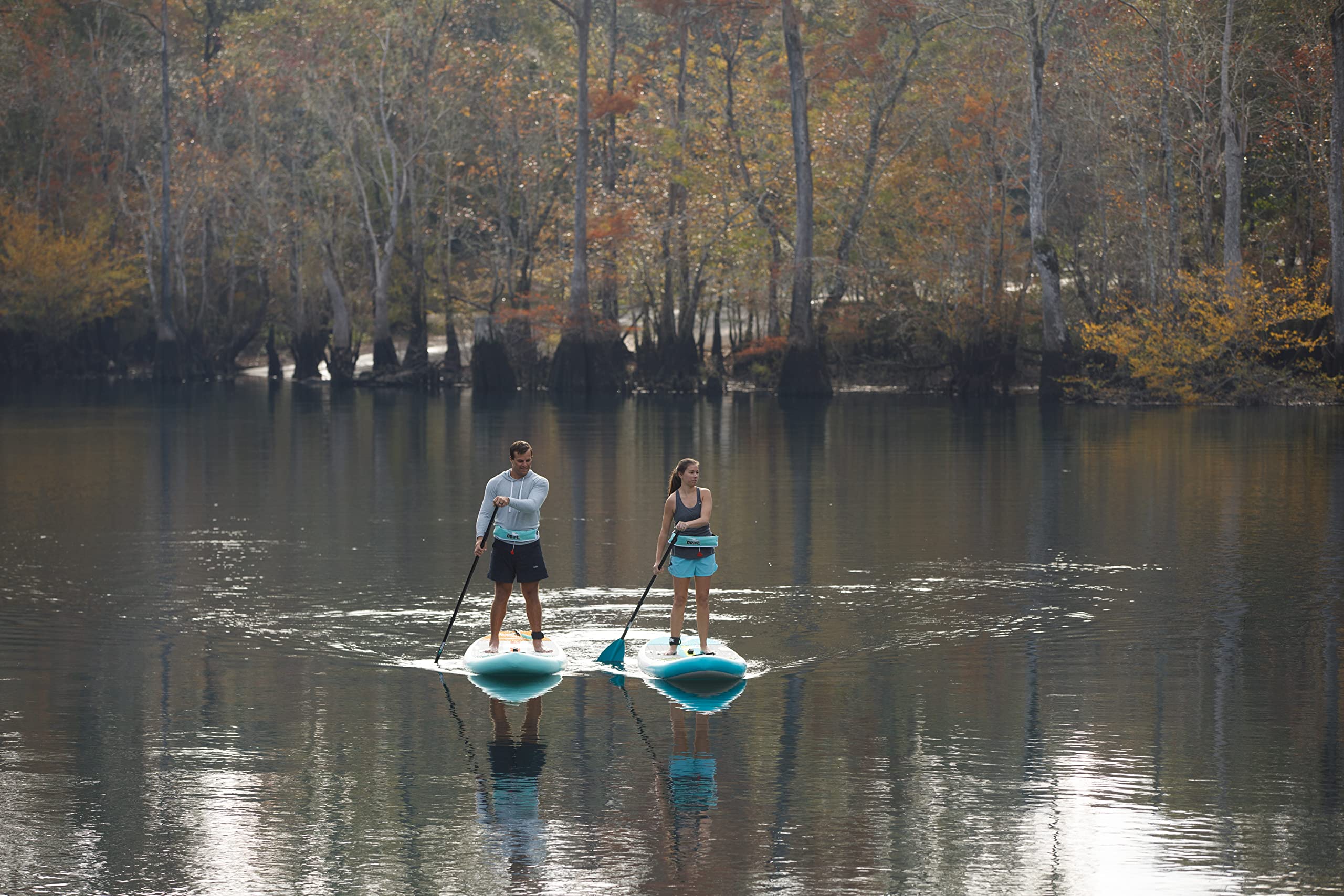 Drift Aero Inflatable Stand Up Paddle Board - SUP Paddle Board & Accessories, Including Pump, Paddle, and More - Native Floral, Adult, 10'8"