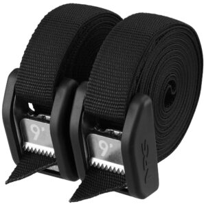 nrs 9' buckle bumper strap pair stealth black