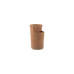 foreside home & garden natural terracotta multi level decorative vase