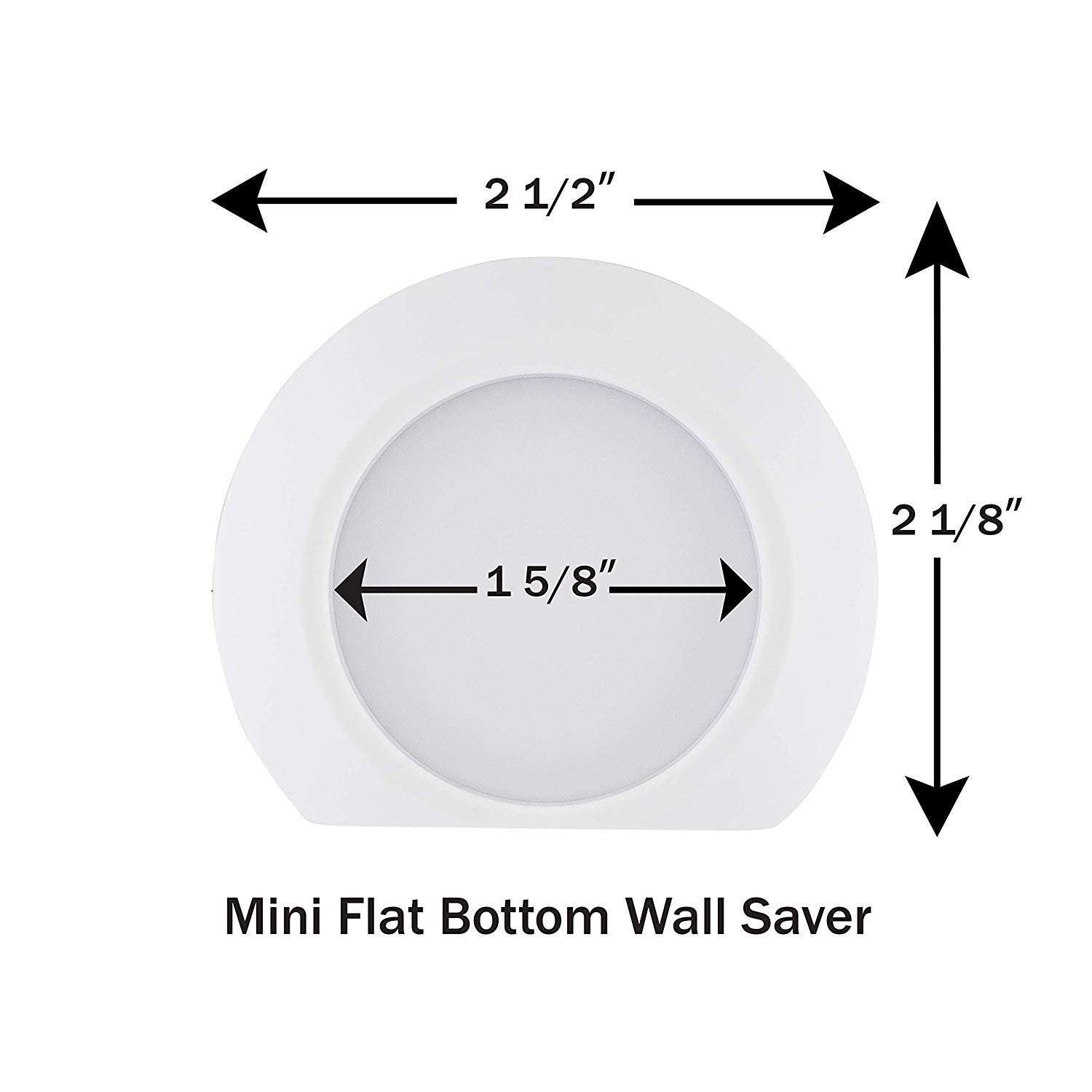 Wall Saver Protects Walls from Baby Gate Damage - Makes Safety Gates More Secure - for Walk Thru Pressure Mounted Gates - for Childproofing, Pet Proofing - 4 Mini Flat Bottom Wall Savers