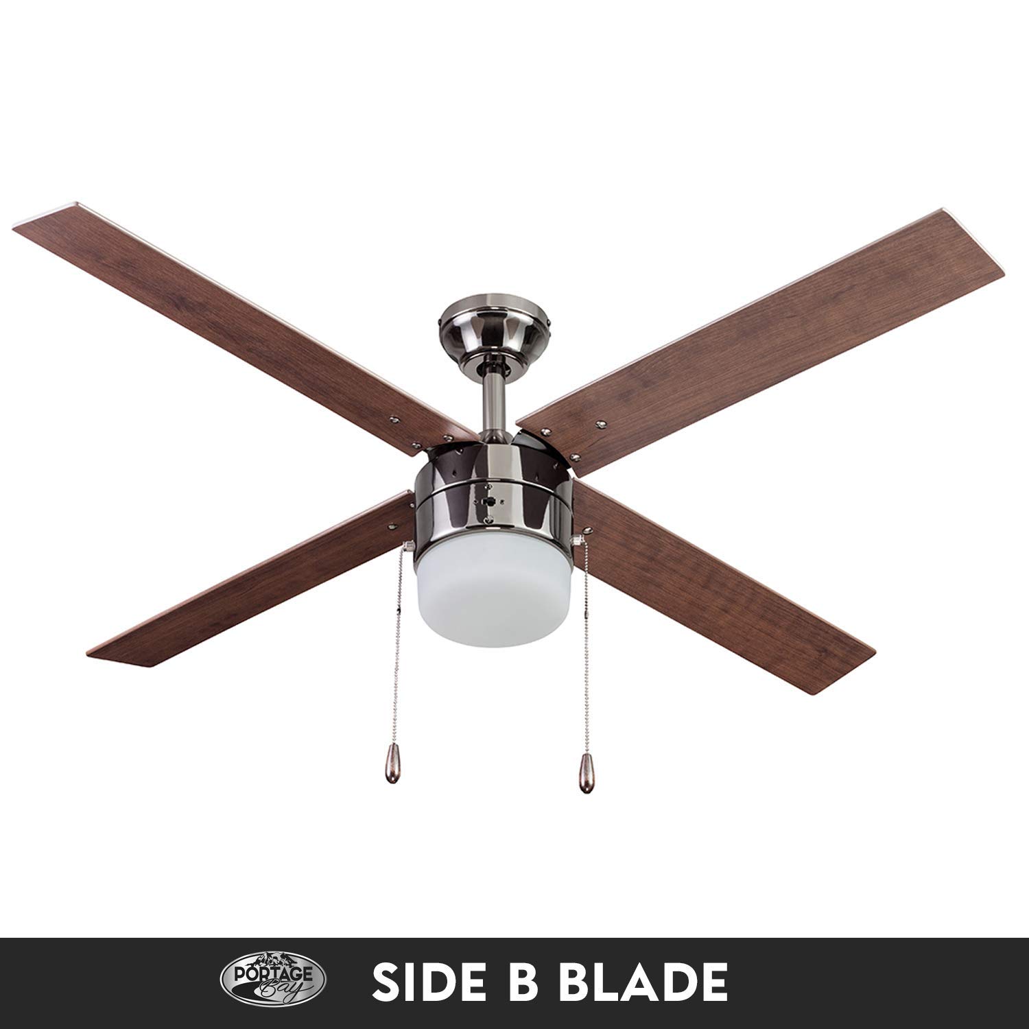 Portage Bay 51451 Chism Ceiling Fan, 52, Gun Metal