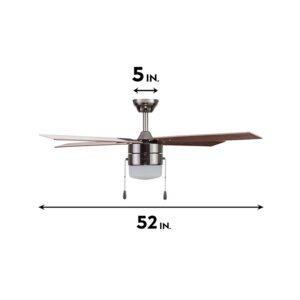 Portage Bay 51451 Chism Ceiling Fan, 52, Gun Metal