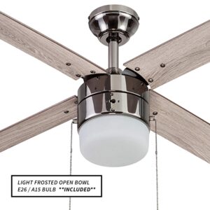 Portage Bay 51451 Chism Ceiling Fan, 52, Gun Metal