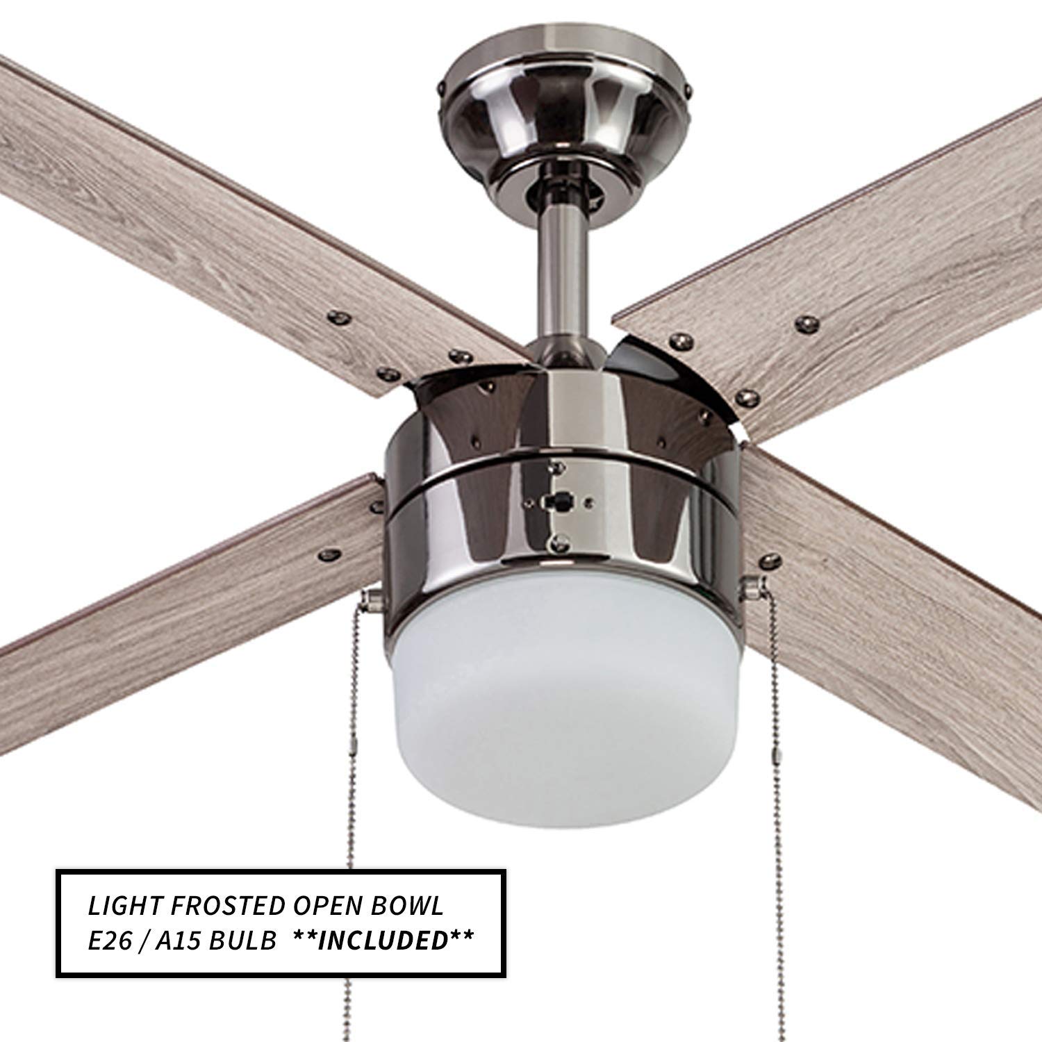 Portage Bay 51451 Chism Ceiling Fan, 52, Gun Metal