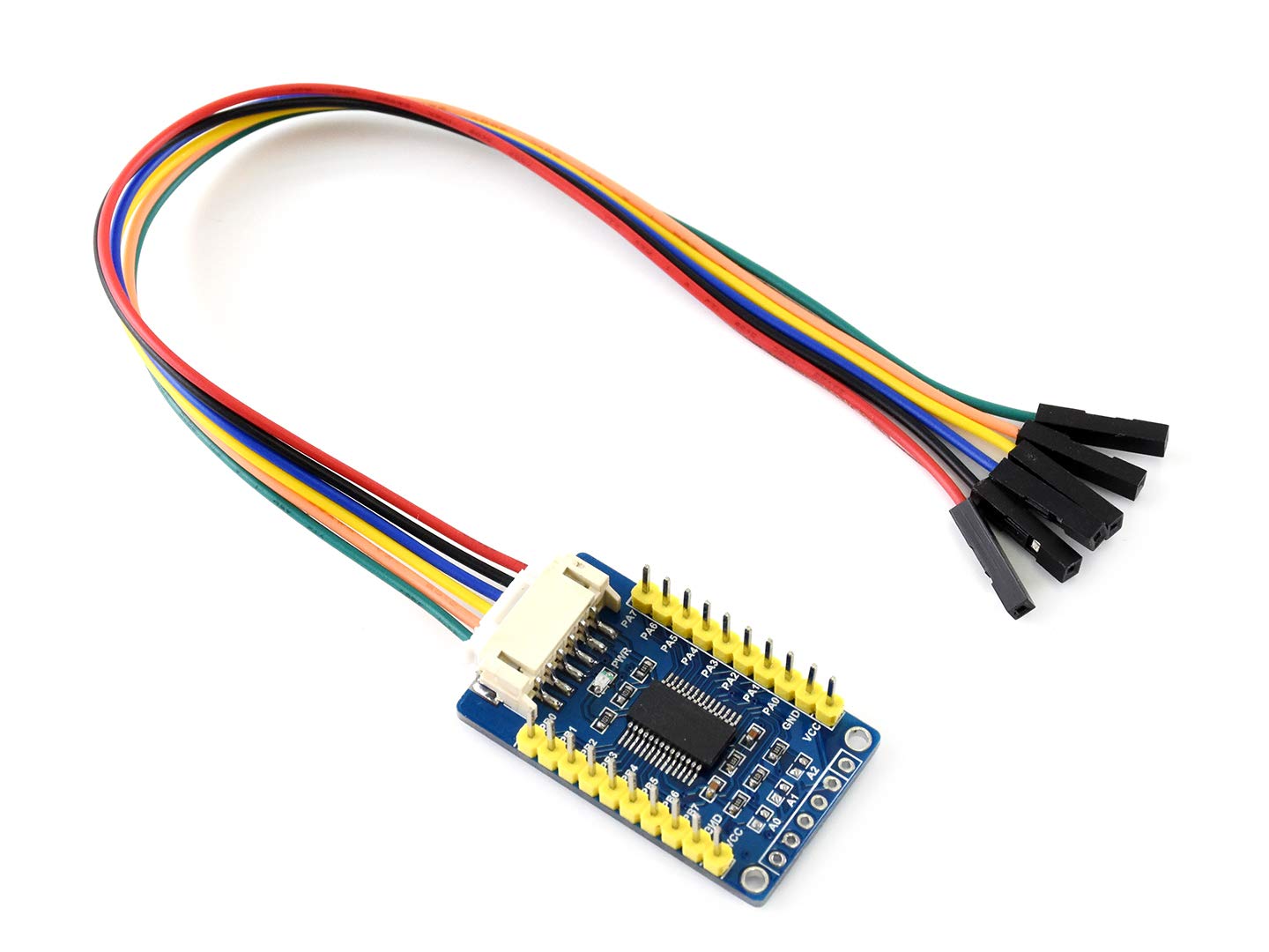 MCP23017 IO Expansion Board I2C Interface 5V/3.3V Voltage Expands 16 I/O Pins 8pcs of Boards can Stack to Use at The Same Time up to 128 I/O Pins Allows Multi I2C modules to be Stacked