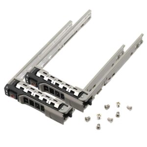 2pcs 2.5" 8fkxc / 08fkxc sas/sata hard drive tray caddy for dell poweredge r330, r430, r610, r620, r630, r730, r730xd r830, r920, r930, t440, t640, t430 server; md1220, md1420, md3820, md3420 storage