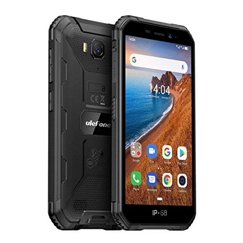 Ulefone Rugged Phones Unlocked, Armor X6 IP68/69K Dustproof Waterproof Smartphone, Global 3G Dual SIM, 5.0 inches, 8MP + 5MP, WiFi, Bluetooth, GPS, Compass, US Version (Black)