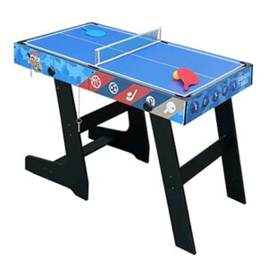 Multi Game Table 5-in-1 Combo Game Table, 5 Games with Hockey, Billiards, Table Tennis, Foosball and Basketball