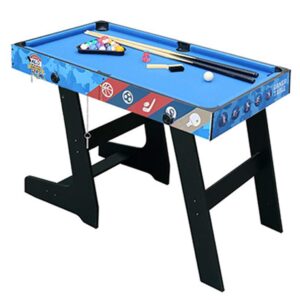 Multi Game Table 5-in-1 Combo Game Table, 5 Games with Hockey, Billiards, Table Tennis, Foosball and Basketball