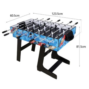 Multi Game Table 5-in-1 Combo Game Table, 5 Games with Hockey, Billiards, Table Tennis, Foosball and Basketball