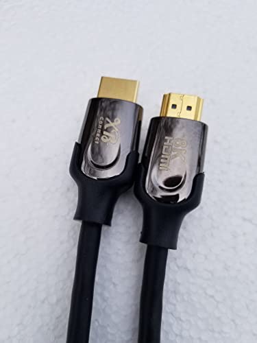 8K HDMI 2.1 Cable 6FT 8K@60hz 4K@120hz 144hz HDCP 2.3 2.2 eARC 48Gbps Ultra High Speed Compatible with PS5 PS4, Xbox One Series X, Sony LG Samsung, Apple TV, Samsung QLED TV