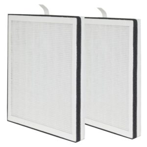 2 pack high efficiency 3-in-1 true hepa replacement filter, compatible with pure enrichment pure zone purezone, replace part # peairfil