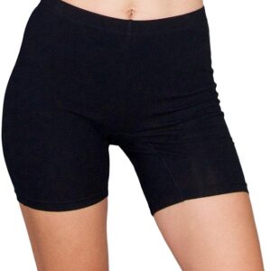 Emprella Slip Shorts for Under Dresses, 4 Pack Womens Seamless Bike Short (X-Large, Black Pack)