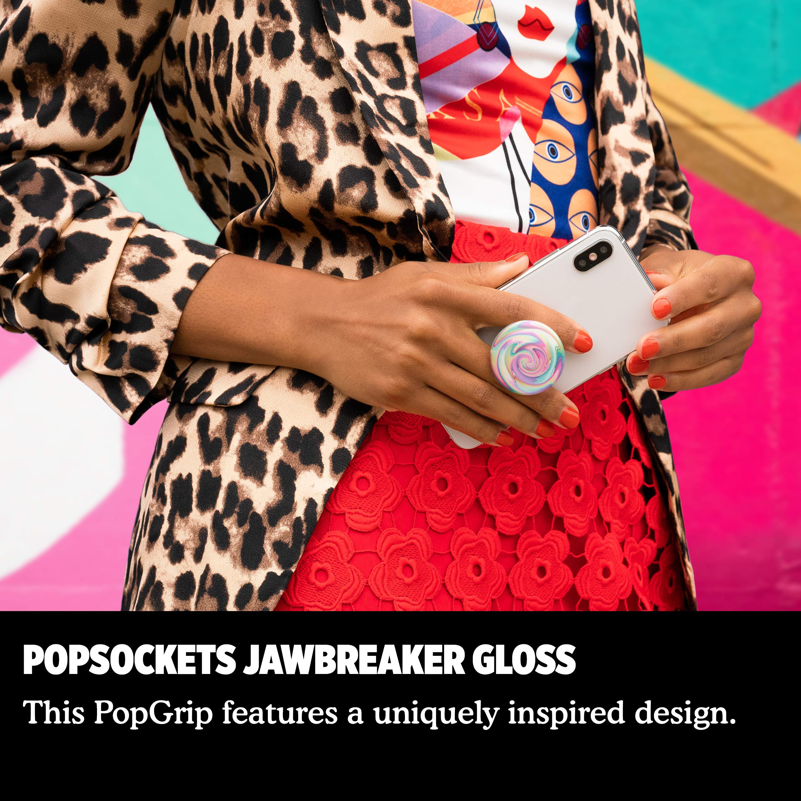 PopSockets Phone Grip with Expanding Kickstand, Jawbreaker Gloss