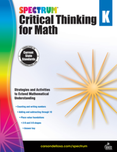 spectrum | critical thinking for math workbook | grade k, printable