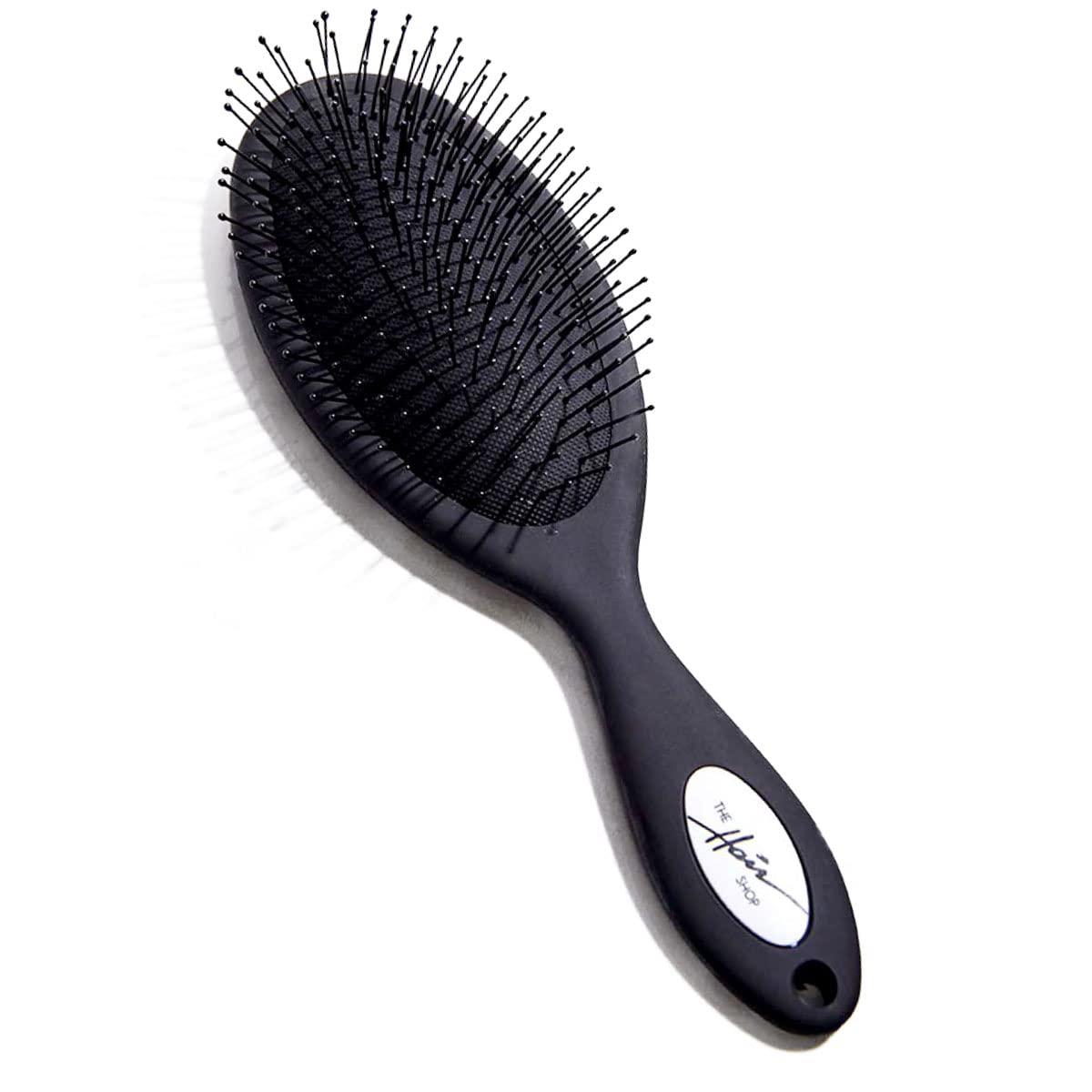 Detangling Brush Safe for Hair Extensions by The Hair Shop, 909 Ergonomic Detangler Brush for Dry or Wet Hair, Combs, Glides Thru Natural, Curly, For Men & Women