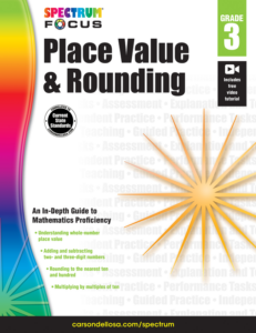 spectrum | place value and rounding workbook | grade 3, printable