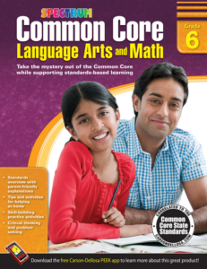 spectrum | common core language arts and math workbook | grade 6, printable