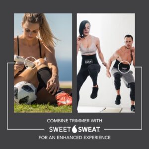 Sweet Sweat Waist Trimmer 'Xtra-Coverage' Belt | Premium Waist Trainer with more Torso Coverage for a Better Sweat! (Small) Black